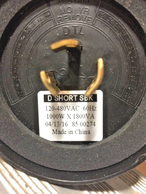 DTL Black D Short SBK Outdoor Photoelectric Control Shorting Cap 1020BB ...