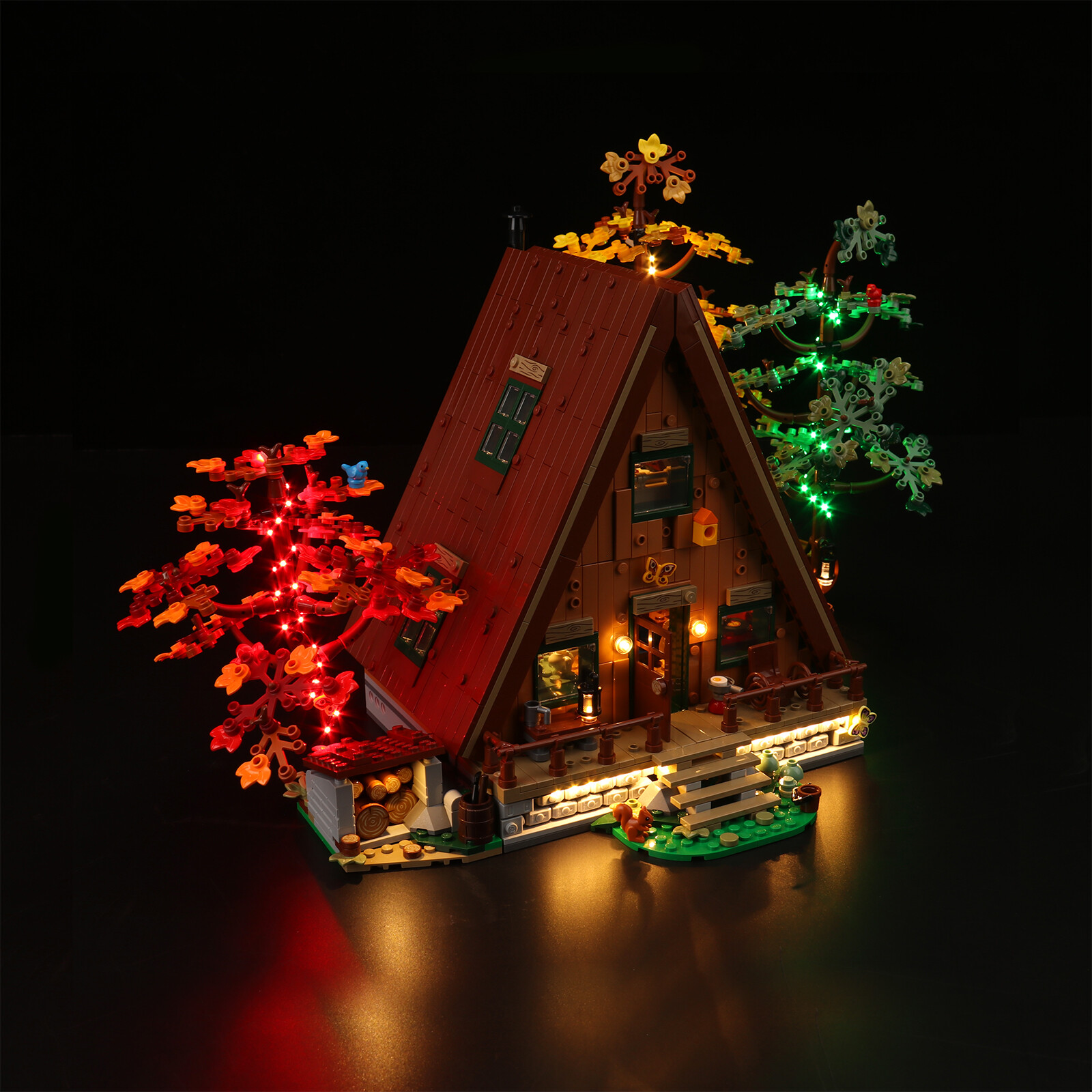 LocoLee LED Light Kit for Lego 21338 A-Frame Cabin House Building ...