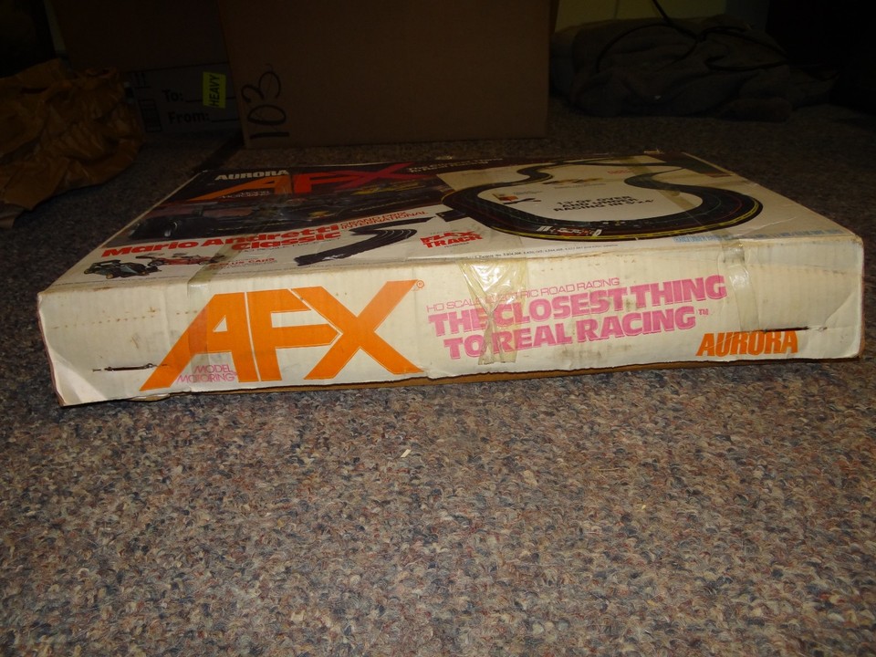 AURORA AFX 2803 G-Plus Mario Andretti Classic Race Set w/ Cars and ...