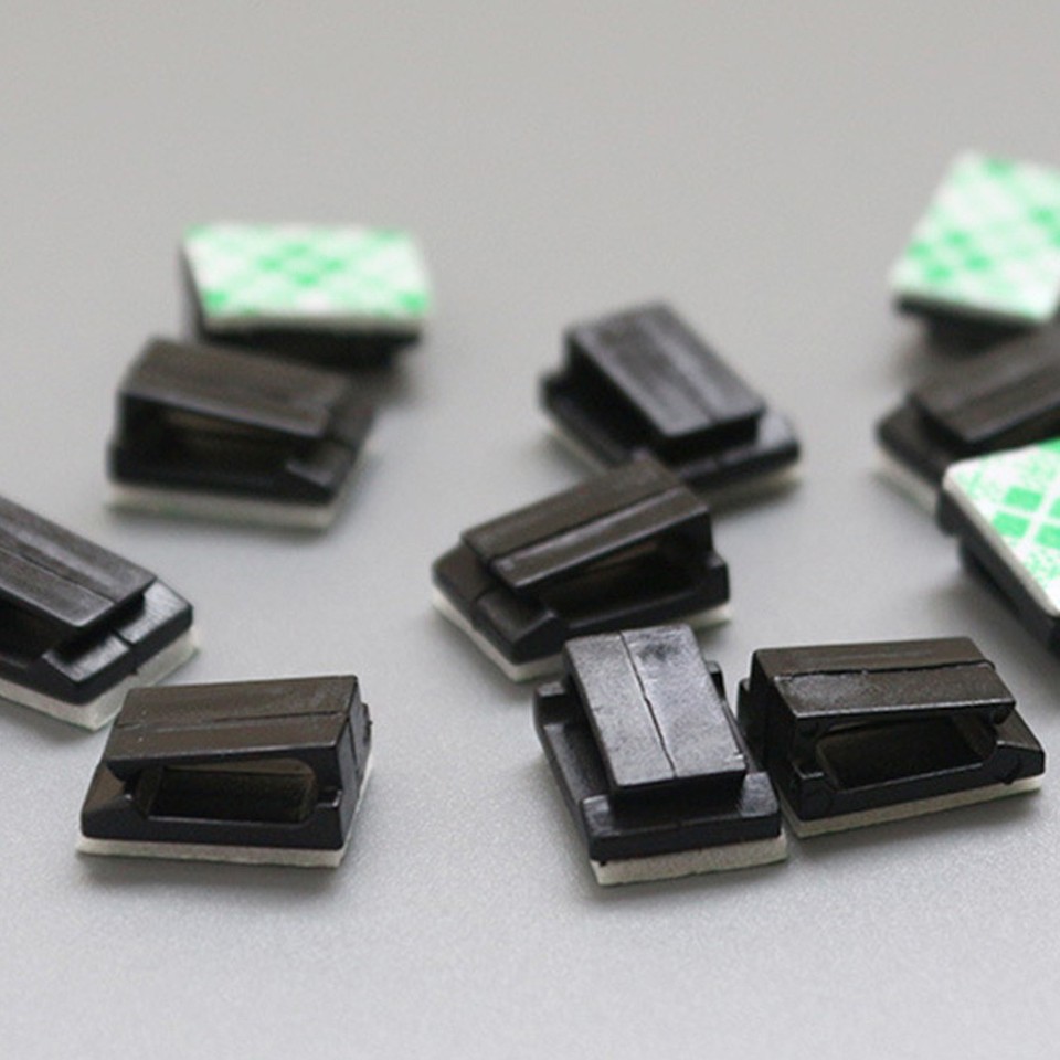 100 Pcs Useful Cable Clips Self-adhesive Cable Clamps Electric Wire ...