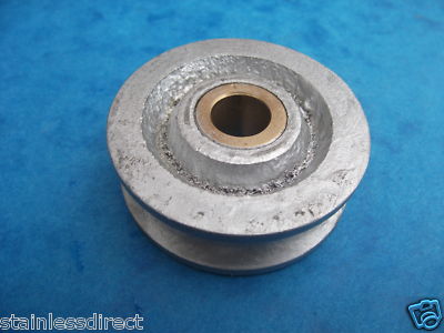 CAST IRON PULLEY/ SHEAVE / BRONZE BUSH 45mm DIAMETER | eBay
