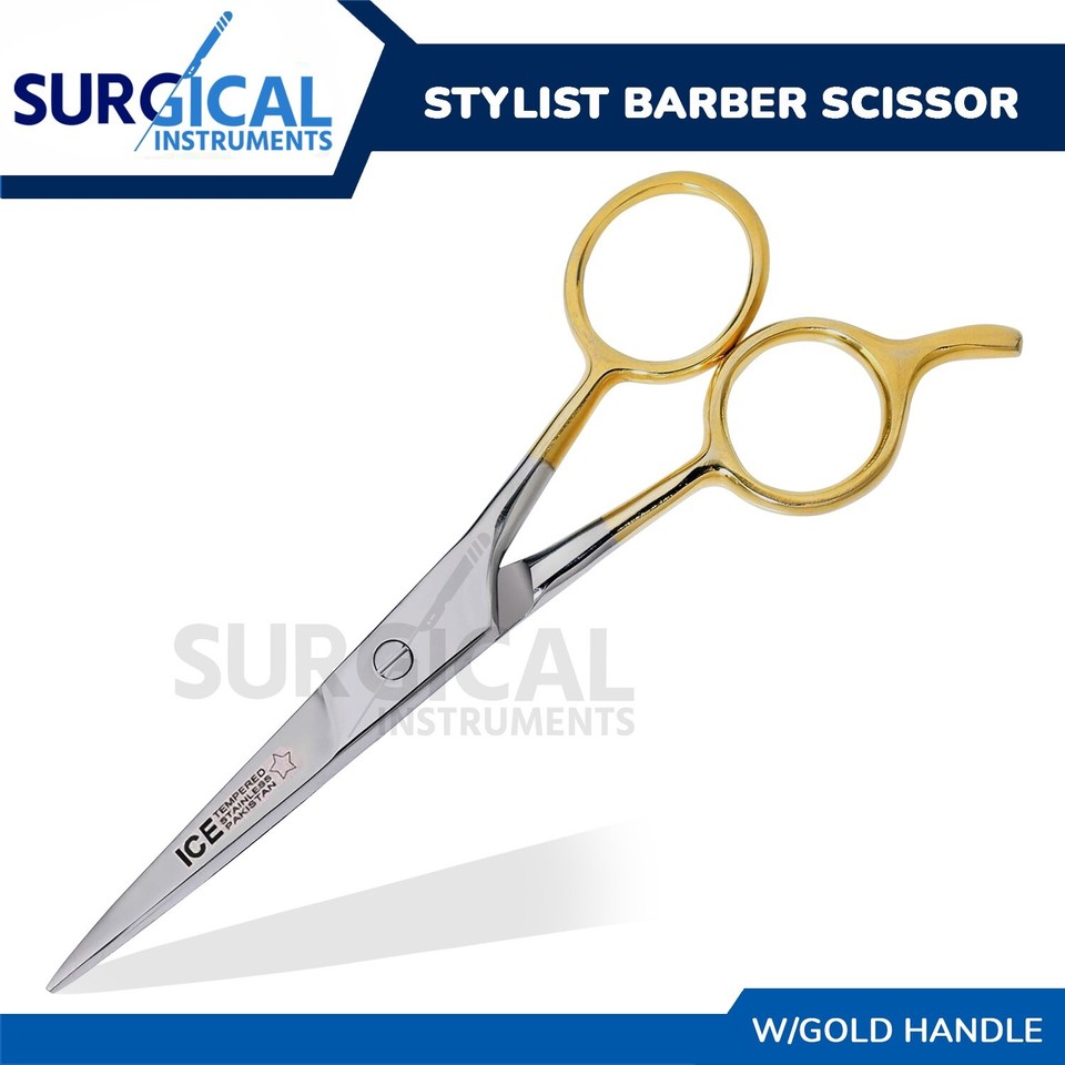 Stylist Scissors Barber Hair Shears Ice Tempered 5.5" Stainless German ...