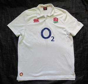 ENGLAND RUGBY UNION home shirt jersey CANTERBURY trikot Red Roses ...