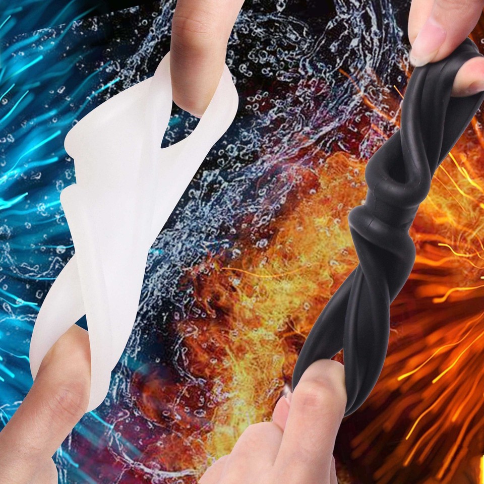 Male Men Soft Scrotum Testicle Squeeze Rings Cage Stretcher Enhancer ...