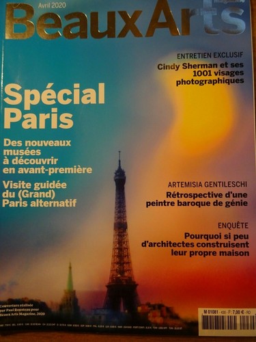 Beaux Arts Magazine |N°430 Avril 2020 | Spécial Paris / Cindy Sherman ...