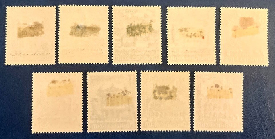 Luxembourg NB1-9 /1941 Semi Postal German Overprint Stamps / Unused ...