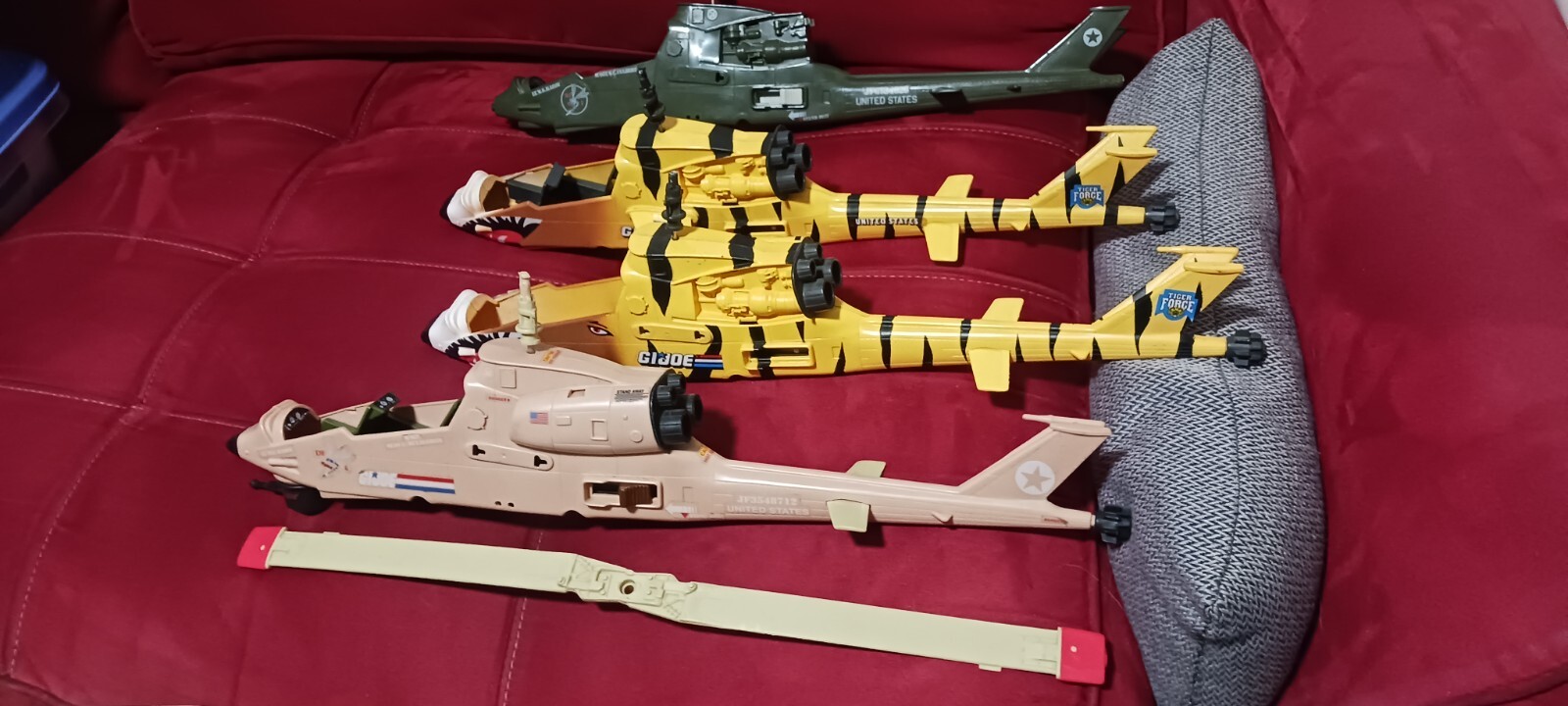 Vintage GI Joe Dragonfly Lot of 4 Tiger Force Locust Assault Copter | eBay