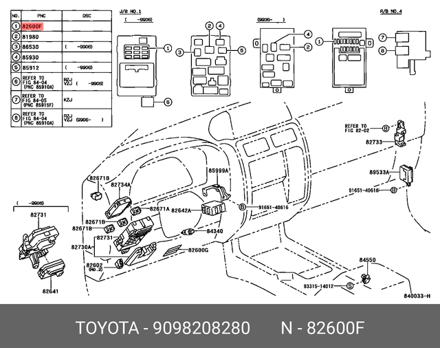 Genuine OE fusible link 9098208280 for TOYOTA 90982-08280 online kaufen ...