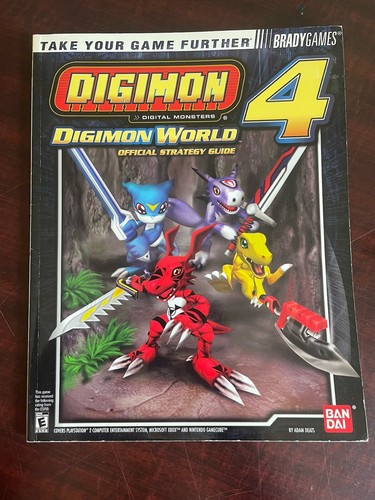 DIGIMON WORLD 4 OFFICIAL BRADY GAMES STRATEGY GUIDE PS2, XBOX, GAMECUBE ...