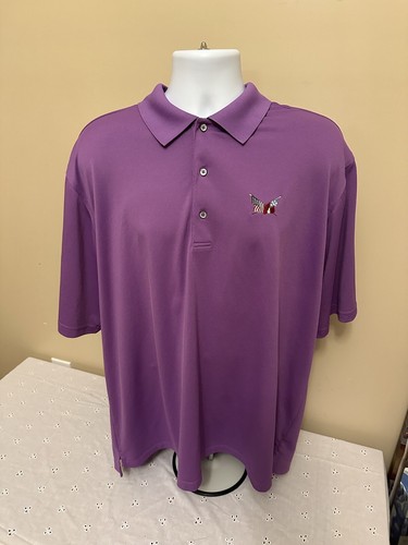 Donald Ross Polo XL Purple Eith Secession Golf Club Logo | eBay