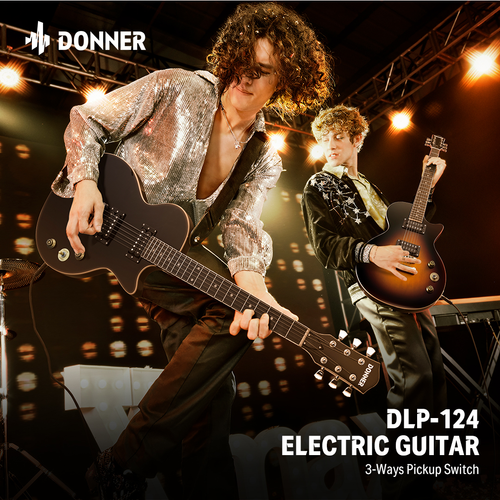 🎸 Donner DLP-124 Electric Guitar Kit Classic Humbucker H-H Pickups Solid Body | eBay