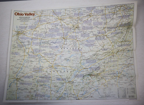 THE MAKING OF AMERICA OHIO VALLEY - DOUBLE-SIDED MAP POSTER NATIONAL ...