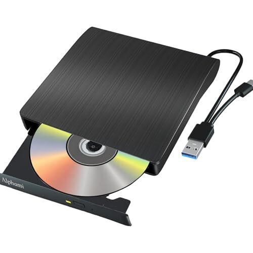 Lightscribe External CD/DVD Drive, USB 3.0 Type-C Lightscribe DVD ...