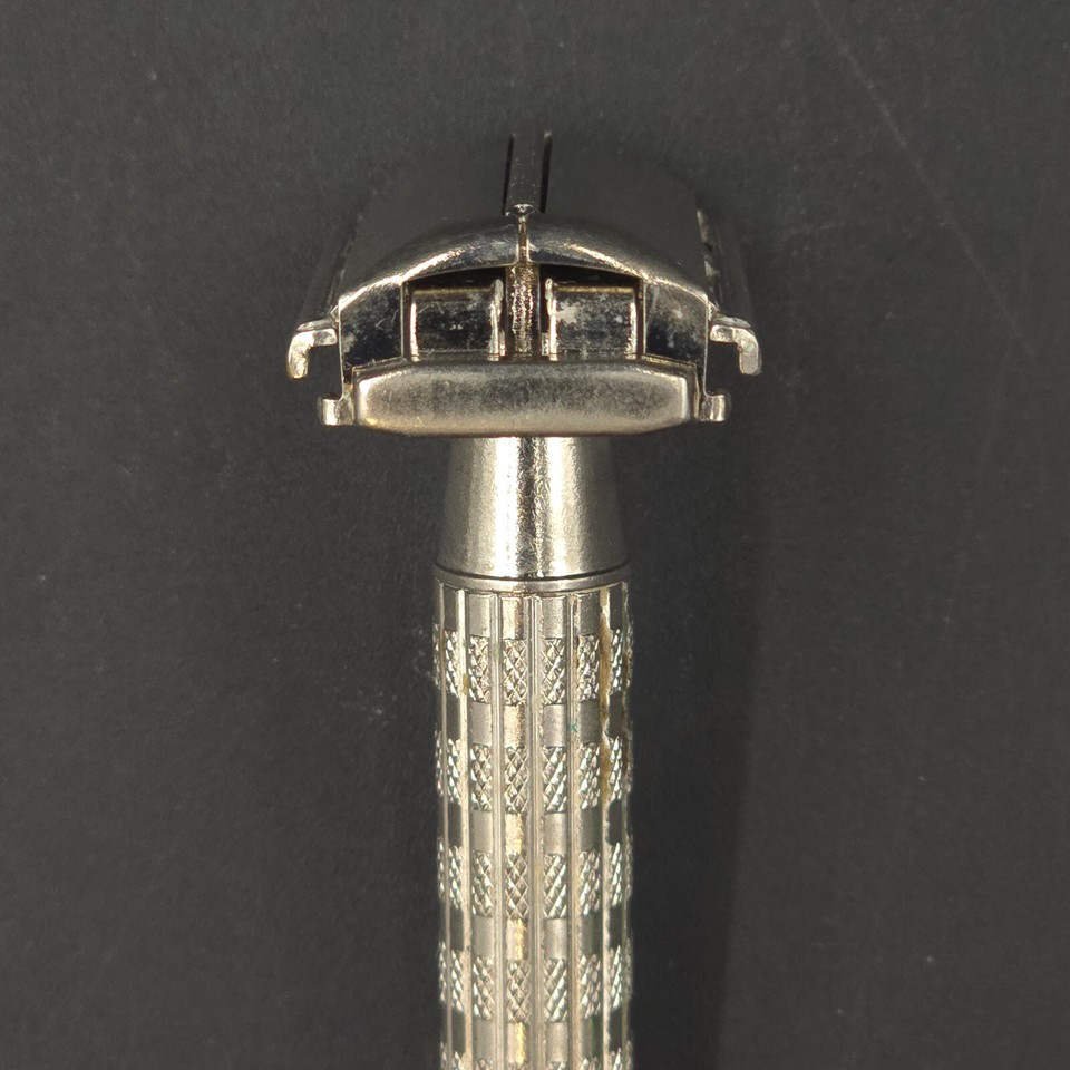 Vintage 1957 Gillette Super Speed Heavy Red Tip DE TTO Razor Date Code ...