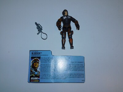 VINTAGE HASBRO GI JOE ARAH 1987 BLOCKER v1 COMPLETE with FILE CARD | eBay