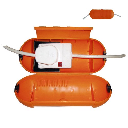 Splash Proof Outdoor Single Socket Connection Extension Lead Plug ...