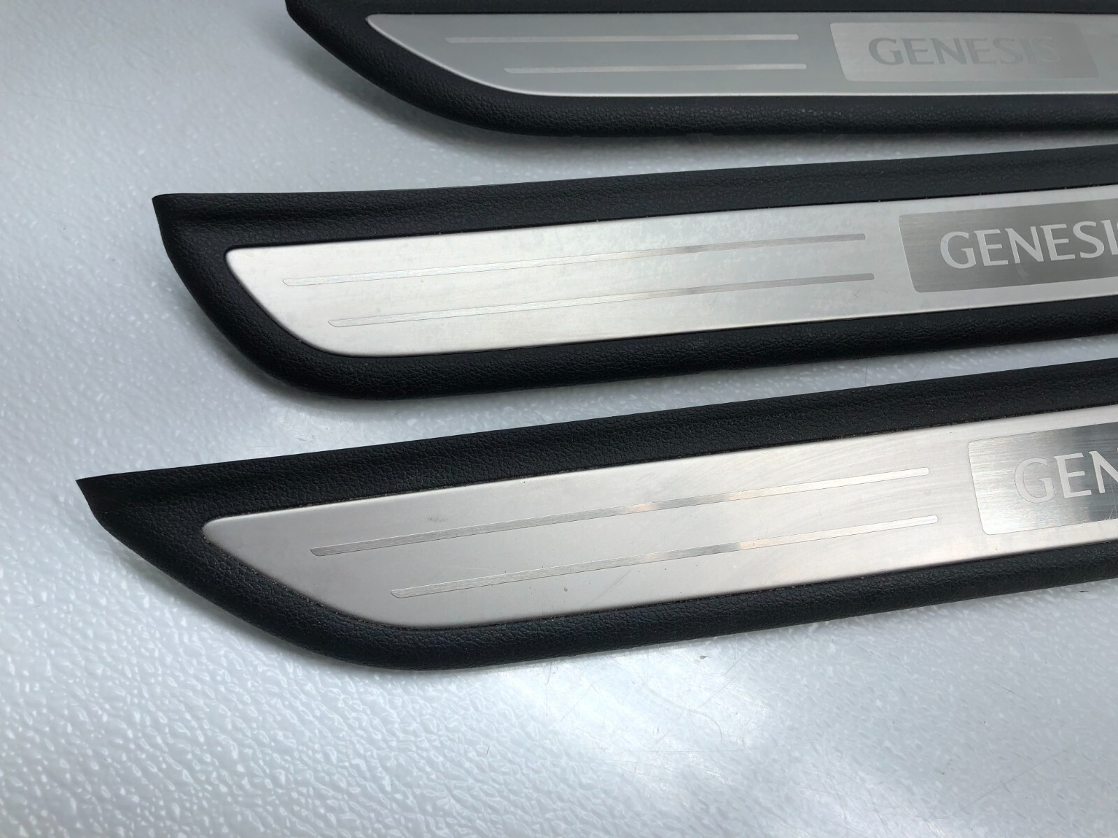 2017 - 2022 GENESIS G90 LEFT RIGHT FRONT REAR DOOR SILL SCUFF PLATE SET ...