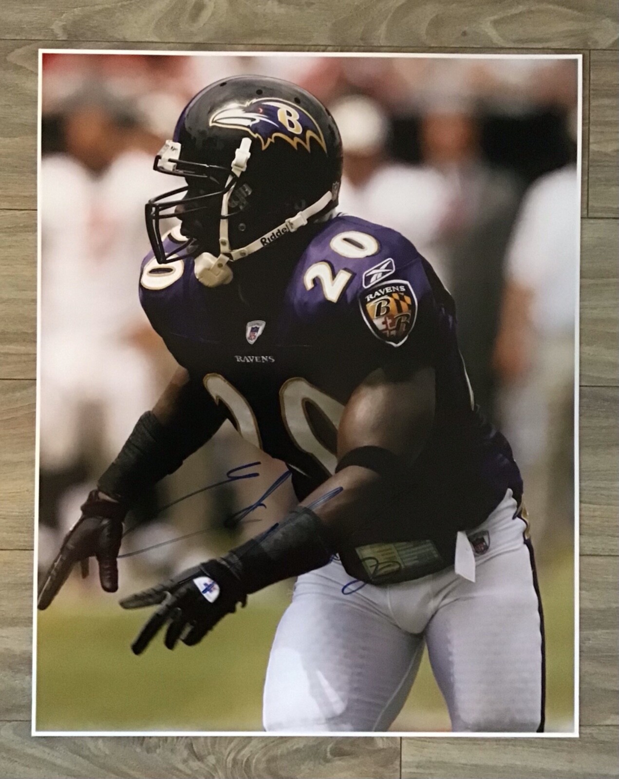 Ed Reed autograph signed 16 x 20 inch photo RAVENS HOF | eBay
