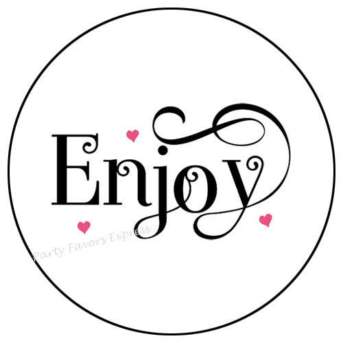 ENJOY SMALL BUSINESS ENVELOPE SEALS LABELS STICKERS PARTY FAVORS | eBay