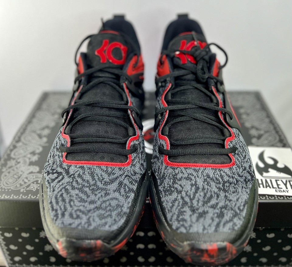 NEW Nike KD 15 Bred Black University Red | Men's Size 14 | DC1975-003 ...