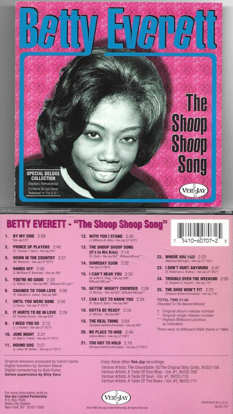 The Shoop Shoop Song by Betty Everett (CD, Jan-2018, VEE-JAY) for sale ...