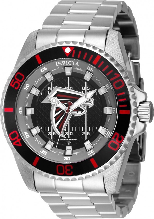 Invicta+Men%27s+Watch+NFL+Atlanta+Falcons+Black+and+Red+Dial+Bracelet+ ...