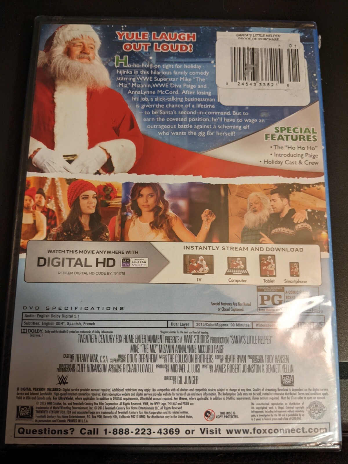 BRAND NEW - SEALED - Santa's Little Helper - DVD & Digital - WS ...