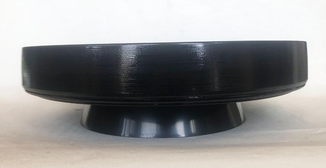 Echizen Lacquerware Shaku 3 Rotating Hors D'Oeuvre Plate Black Brush ...
