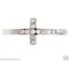 QVC Pave Crystal Cross Ring Stainless Steel by Design J279114 FREE ...