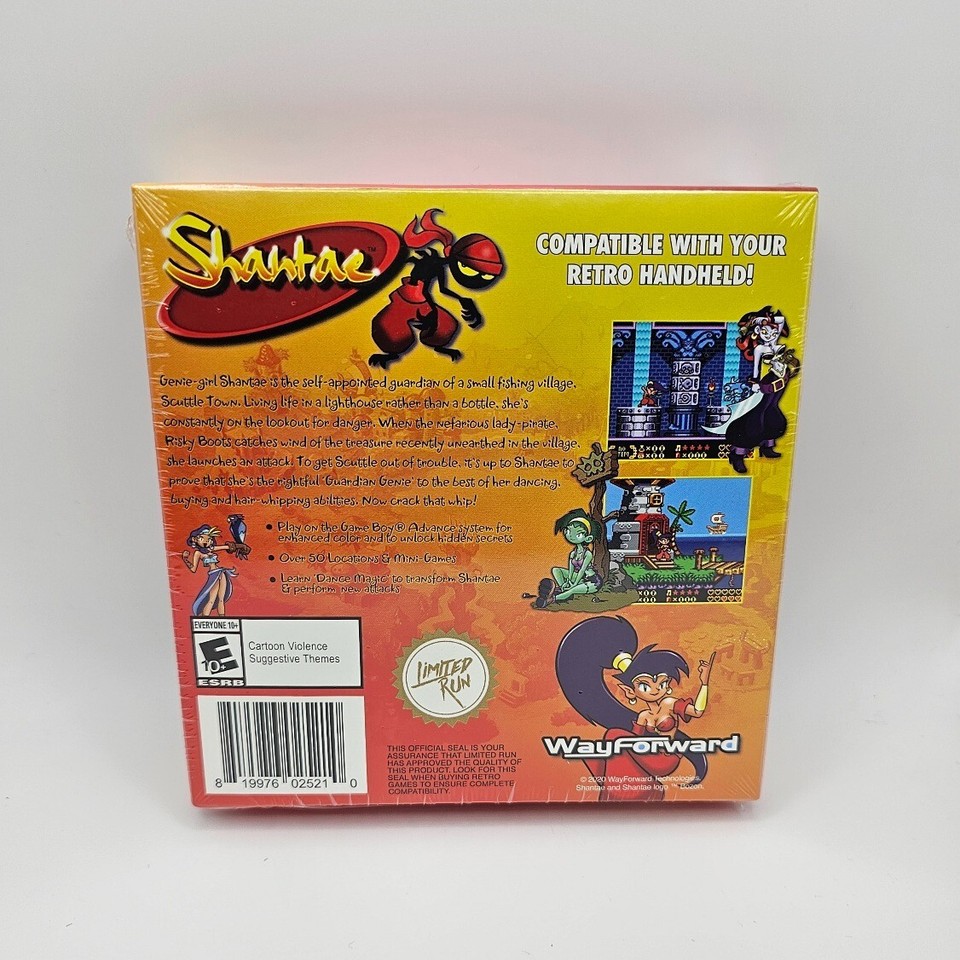 Shantae - Game Boy Color GBC 2021 Limited Run Games LRG Brand New ...