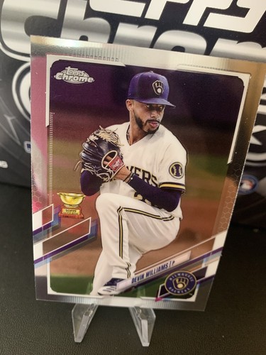 DEVIN WILLIAMS ⚾️2021 Topps Chrome Baseball💥SILVER Holo💥#98 Brewers💥MT ...