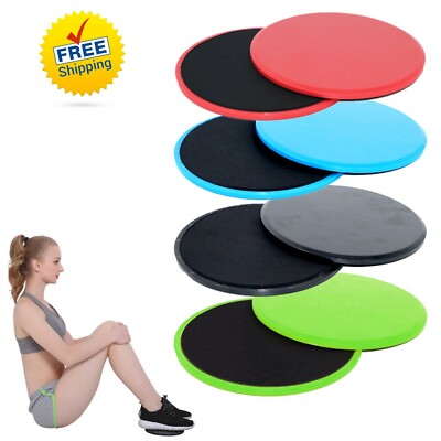 Core Sliders Double Sided Gliding Discs for Abdominal Exercises Carpet ...