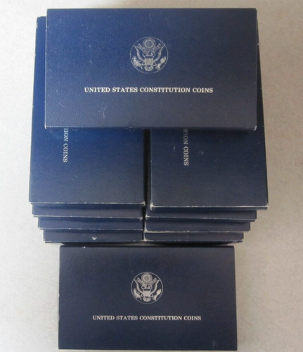 Lot of 10~ 1987 US Constitution 200th Anniv. Comm. Proof Silver Dollar ...