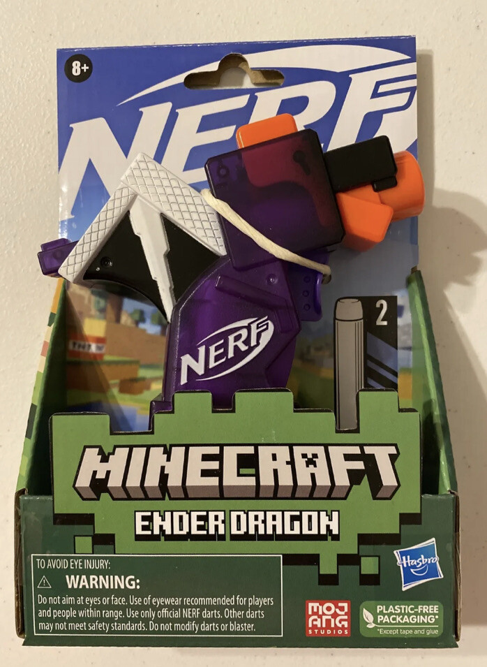 Nerf MicroShots Minecraft ENDER DRAGON Mini Blaster Gun 195166151410| eBay