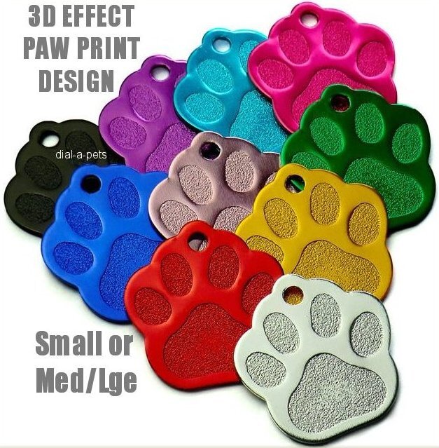 PET id Disc Dog & Puppy Cat collar name TAG Personalised CHEAP deep ...
