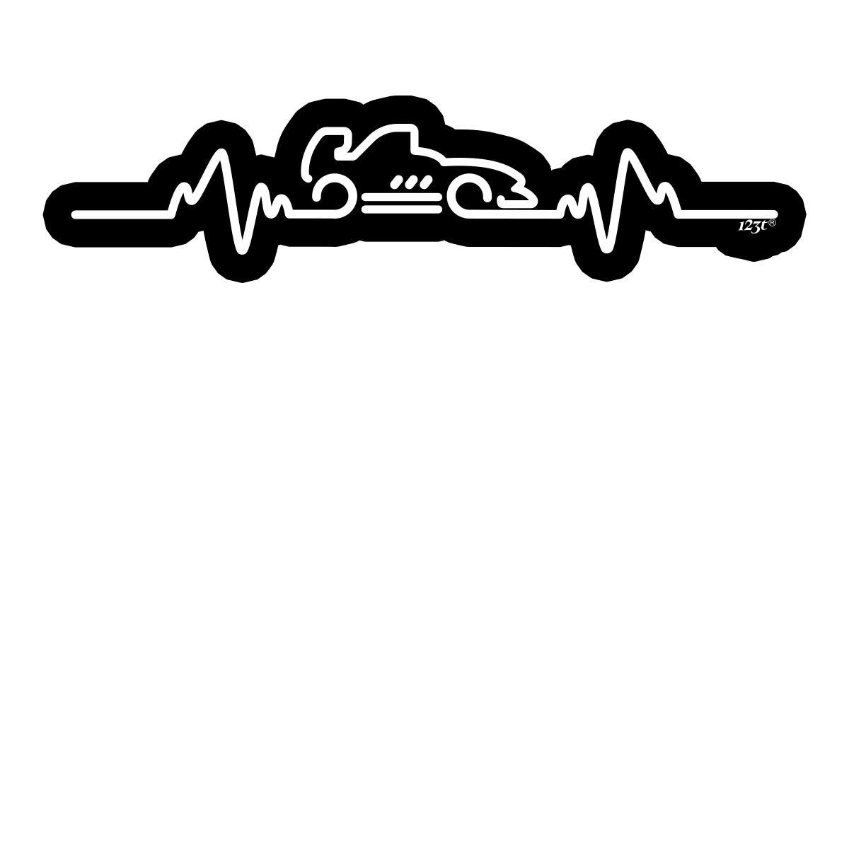 Small Car Sticker motor racing pulse Decal Bumper Truck Laptop Window ...