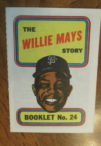 1970 Topps Baseball Booklets - # 24 Willie Mays, San Francisco Giants ...