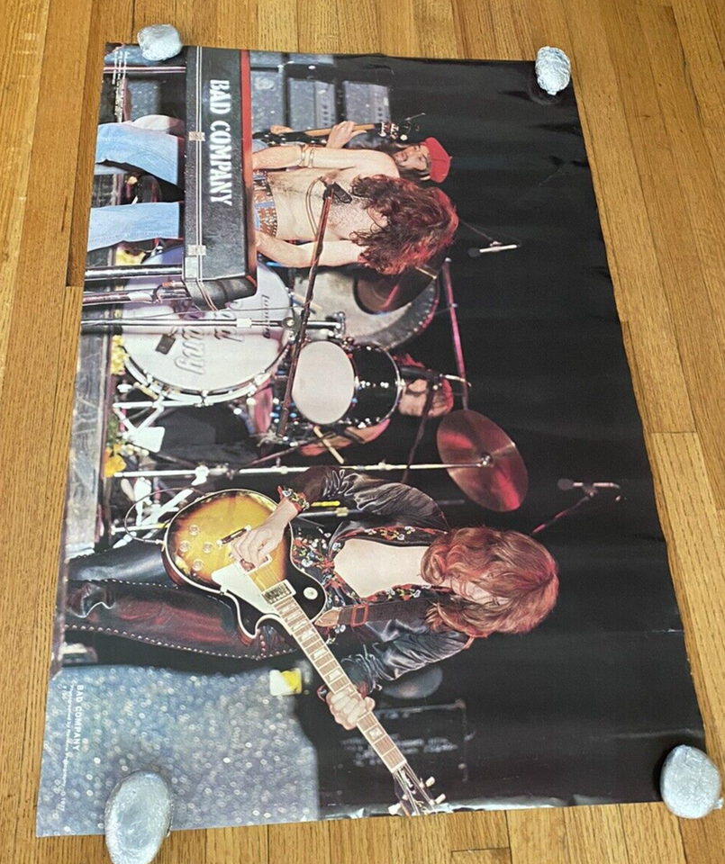 Rare One Stop Posters 1977 Bad Company # 100 Paul Rodgers Original 35"X ...