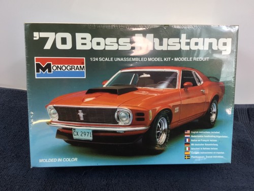 Vintage Sealed Monogram 70 Boss Mustang Molded in Color 1/24 Model Kit ...