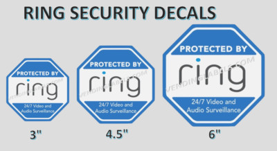 Ring Doorbell Decal Sticker Security Camera Door Window Decal | eBay