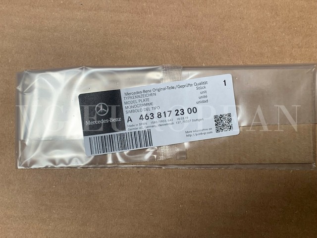 For Mercedes-Benz G63 AMG 19 Mercedes-Benz 4638172300 Rear Quarter ...