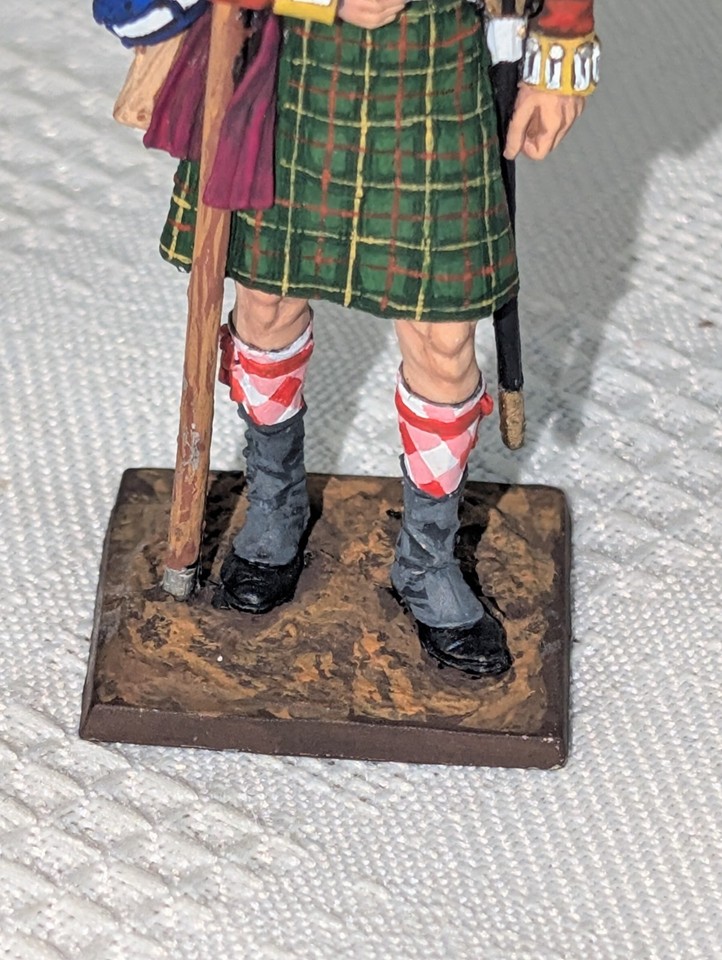 Napoleonic Era 92nd Gordon Highlanders Standing w/ Pike 60mm Lead EK ...