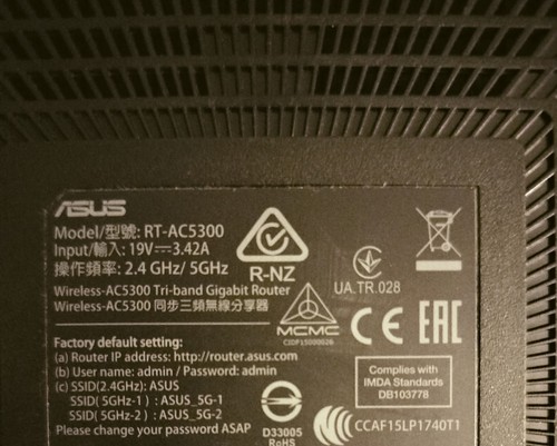Asus RT-AC5300 Wireless Tri-Band Gigabit Router 889349002384| eBay