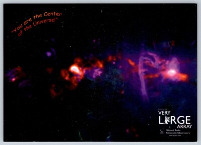Milky Way Center Imaged By Very Large Array Radio Telescope NRAO VLA ...