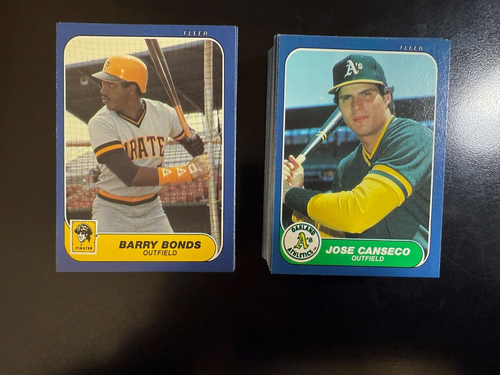 1986 Fleer Update baseball complete set w/ Bonds, Canseco RCs EXMT | eBay