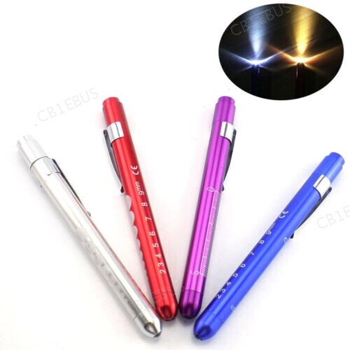 led flashlight Torch Medical Nurse Surgical yellow white light Penlight ...