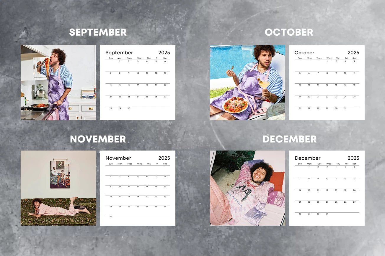 Ben.ny Blan.co 2025 Wall Calendar – Iconic Celebrity Photos, Perfect ...