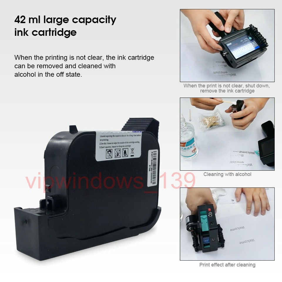 Handheld Inkjet Printer Carton Box Printing/DOD Handjet/Portable Coding ...