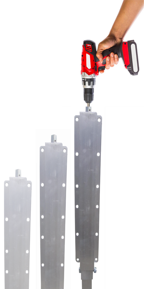 Tall Screw Jack Kit for Docks | Aluminum