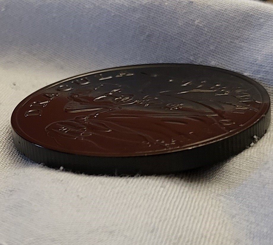 Frankenstein Count Dracula Dark Black Silver Coin Castle Halloween ...